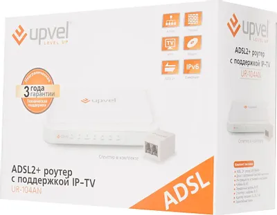 Роутер Upvel UR-104AN, ADSL купить в интернет-магазине Ipilot.store ...
